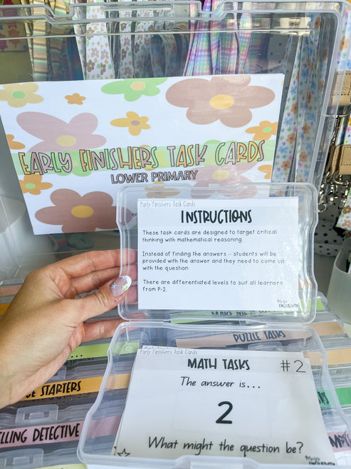 [Lower Primary] Early Finishers Task Cards – The Inclusivity Hub