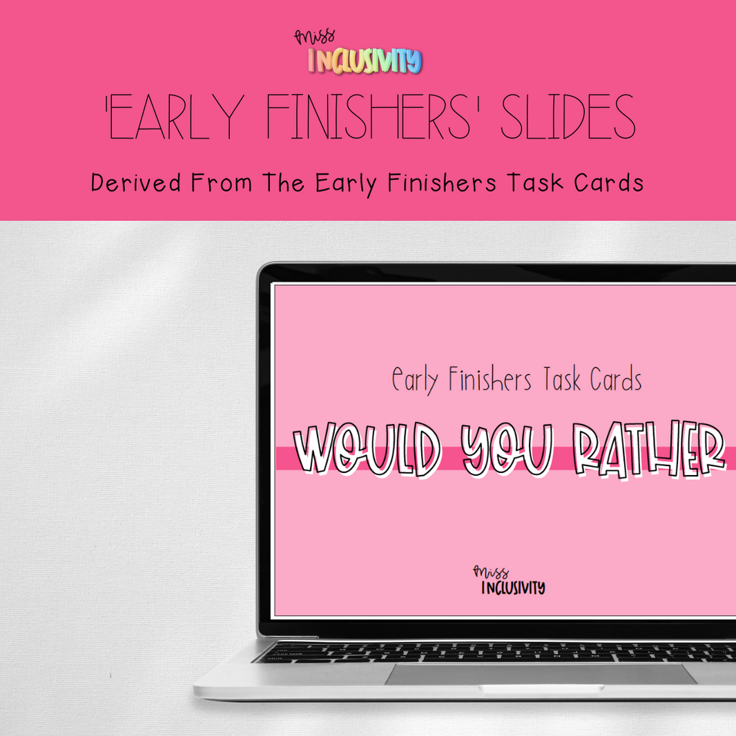 Early Finishers Task Cards – Page 3 – The Inclusivity Hub