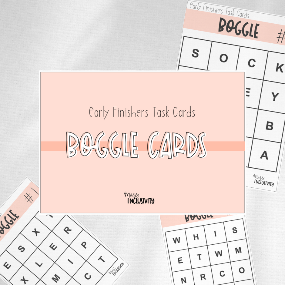 Early Finishers Task Cards – The Inclusivity Hub